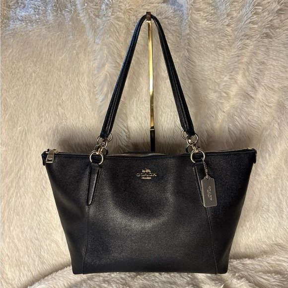 Coach | Bags | Coach Ava Tote In Crossgrain Leather In Black | Poshmark